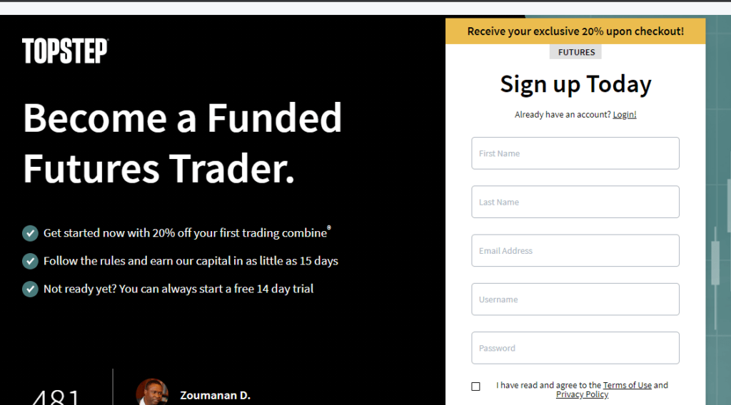 TopStepTrader DESCUENTO junio [2024]